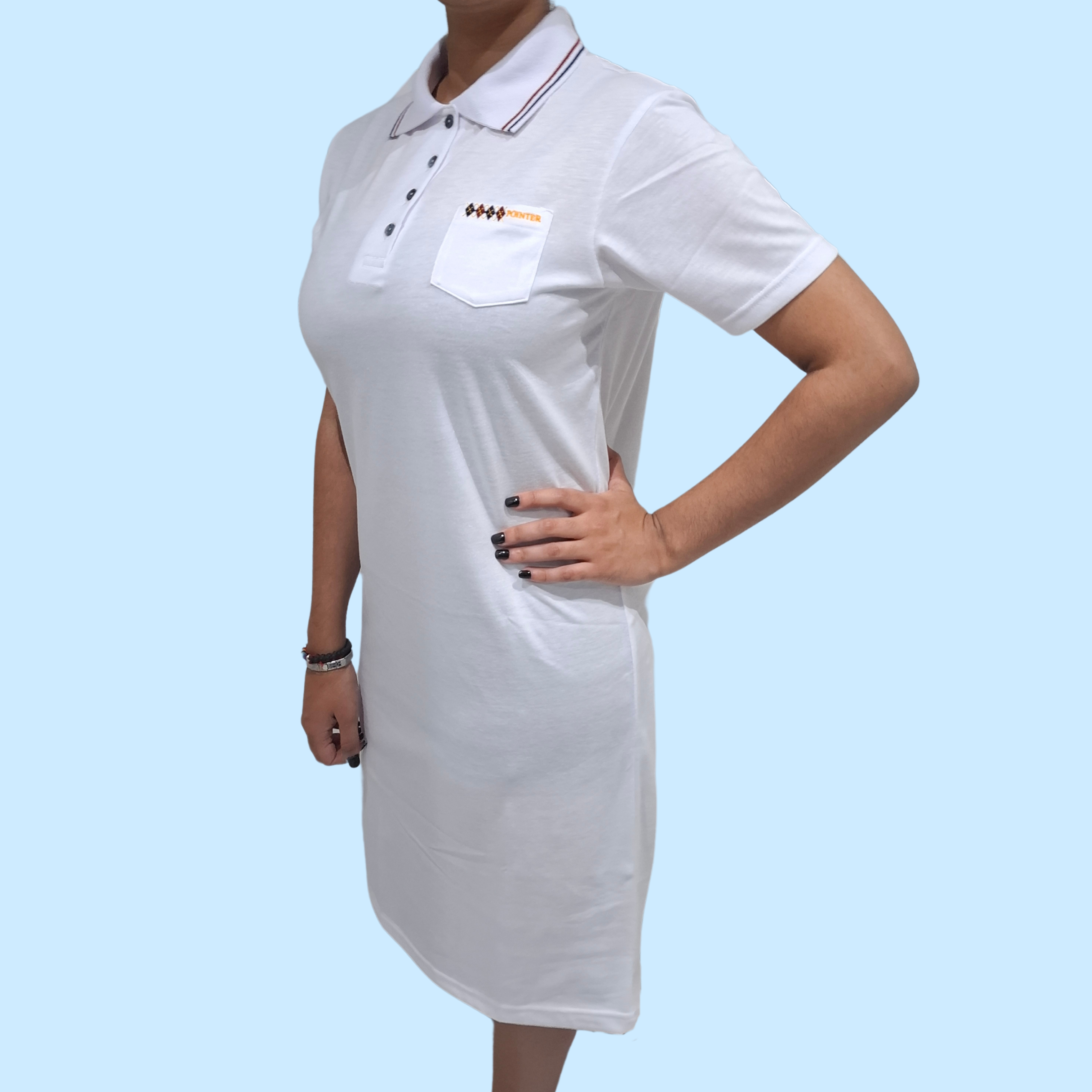 DR0002 Classic Dress - White – Pointer International